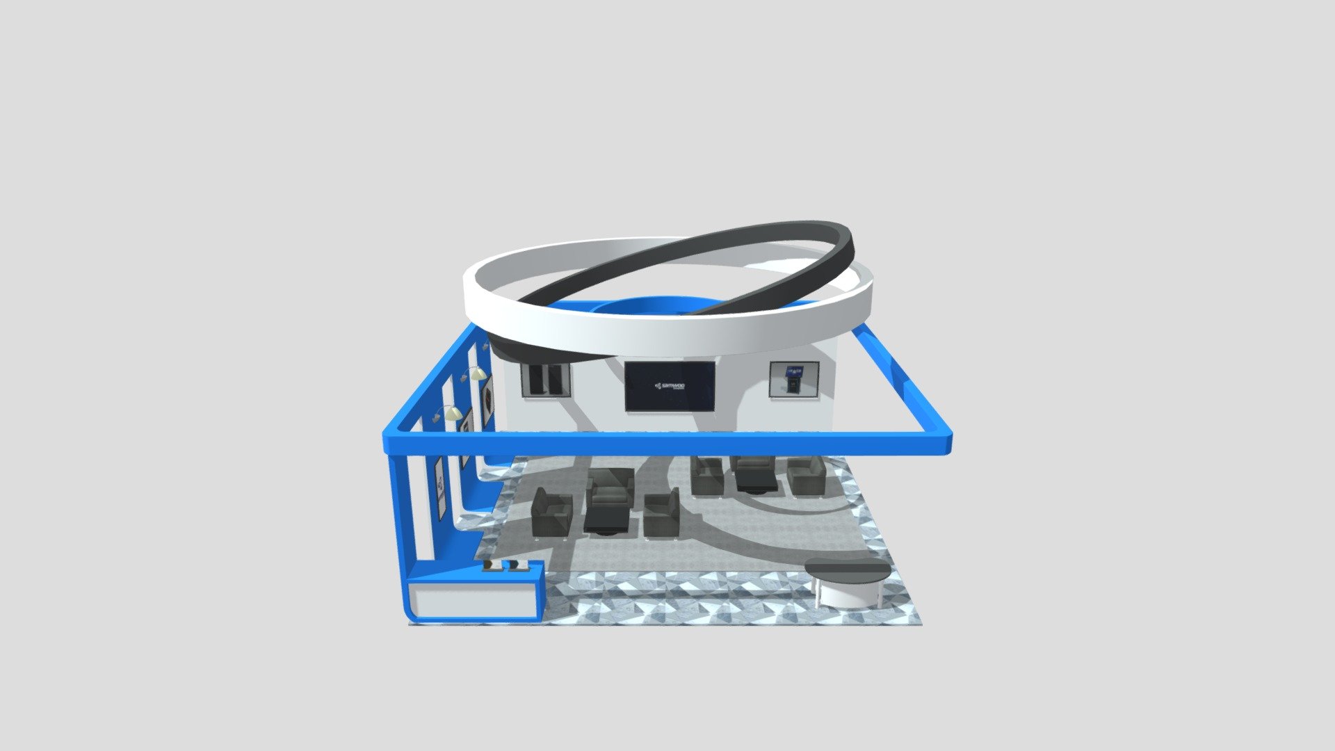 C_Booth_all - Download Free 3D model by swim057 [67e2eaa] - Sketchfab