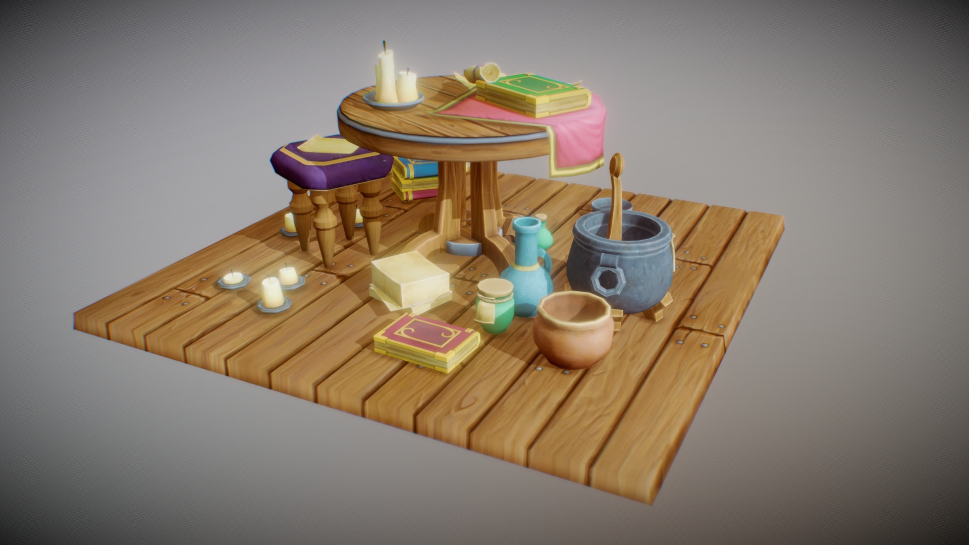 Low_Poly_Medieval_Props_04 - 3D model by JackShadow [67e43da] - Sketchfab