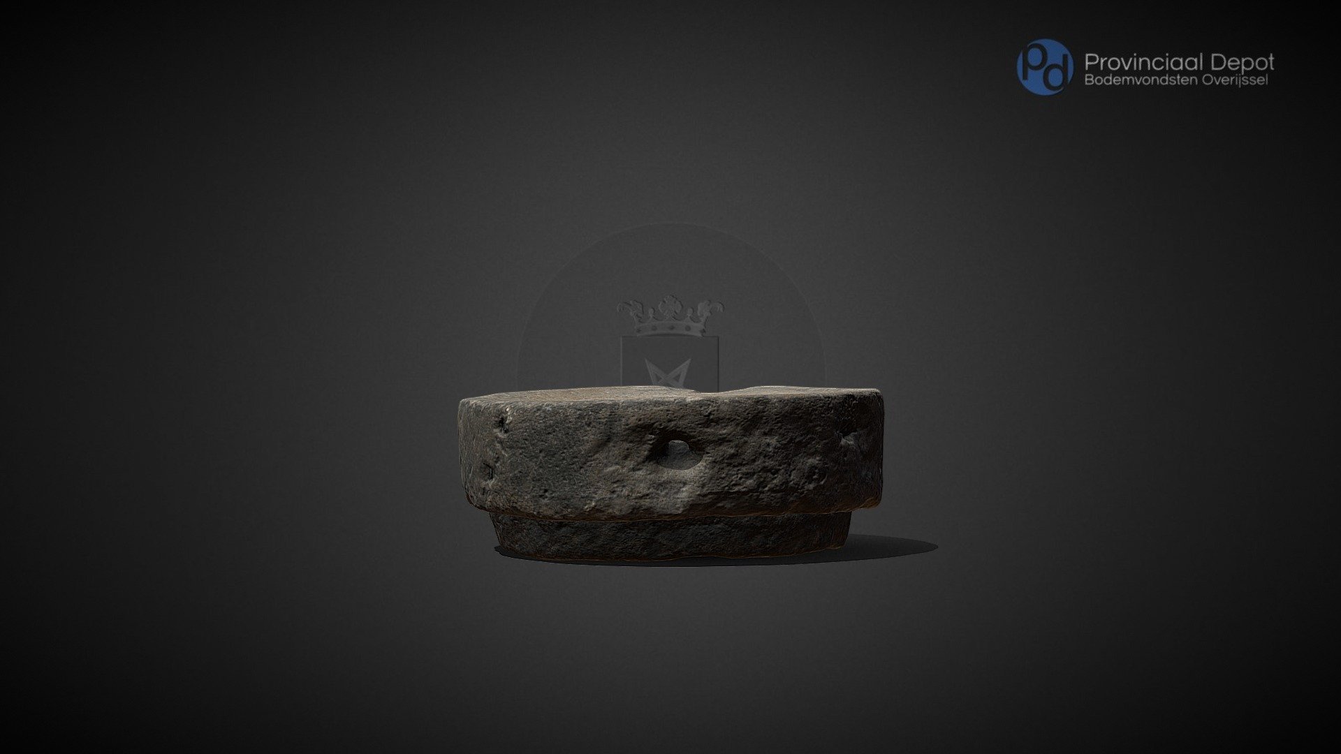 Maalsteen, Romeinse tijd, 1ste-3de eeuw na Chr. - 3D model by Tijdlab ...