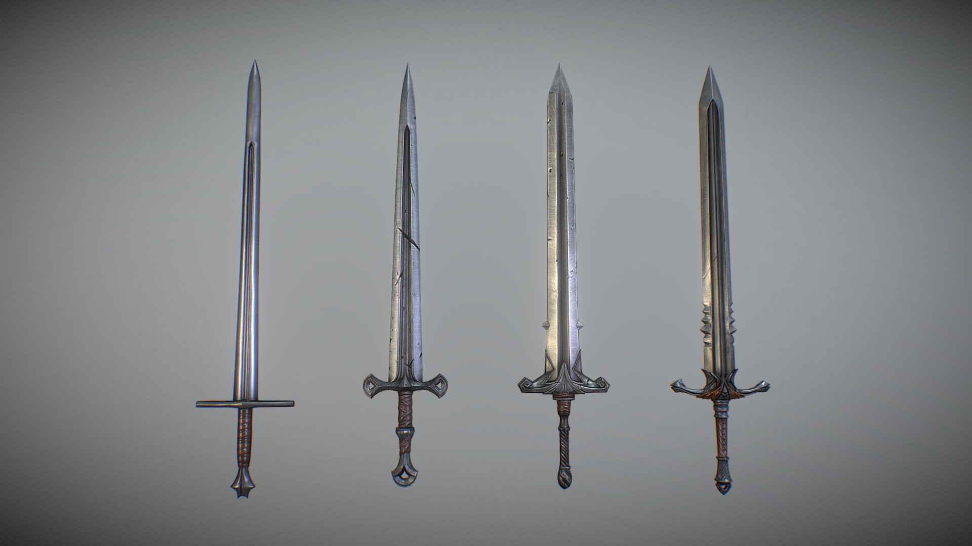 Fantasy / RPG Swords - 3D model by Pixelated Adventures ...