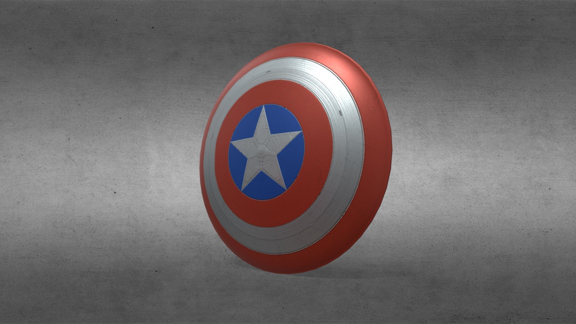 Captain America's shield - 3D model by Arupsaha [67e8fc5] - Sketchfab