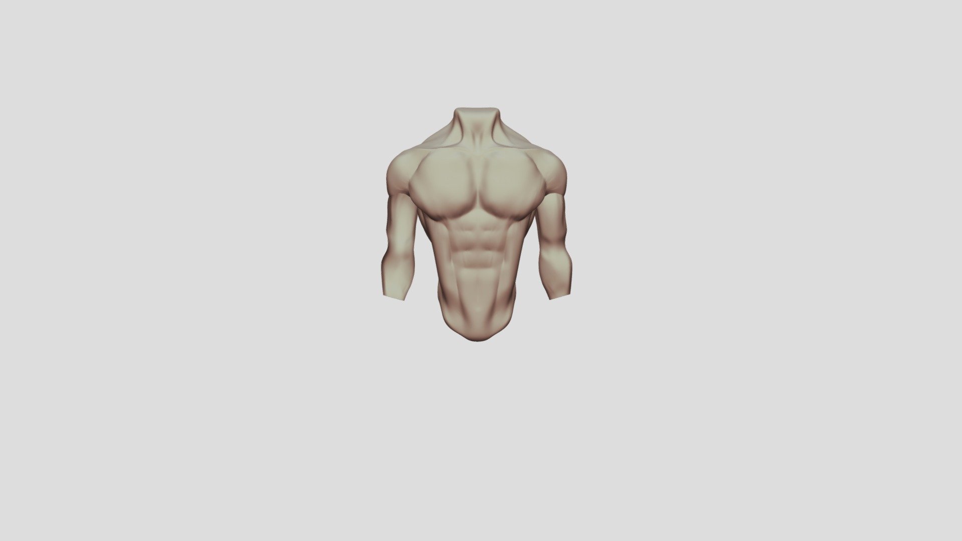 male torso - 3D model by Aaryy [67e9401] - Sketchfab