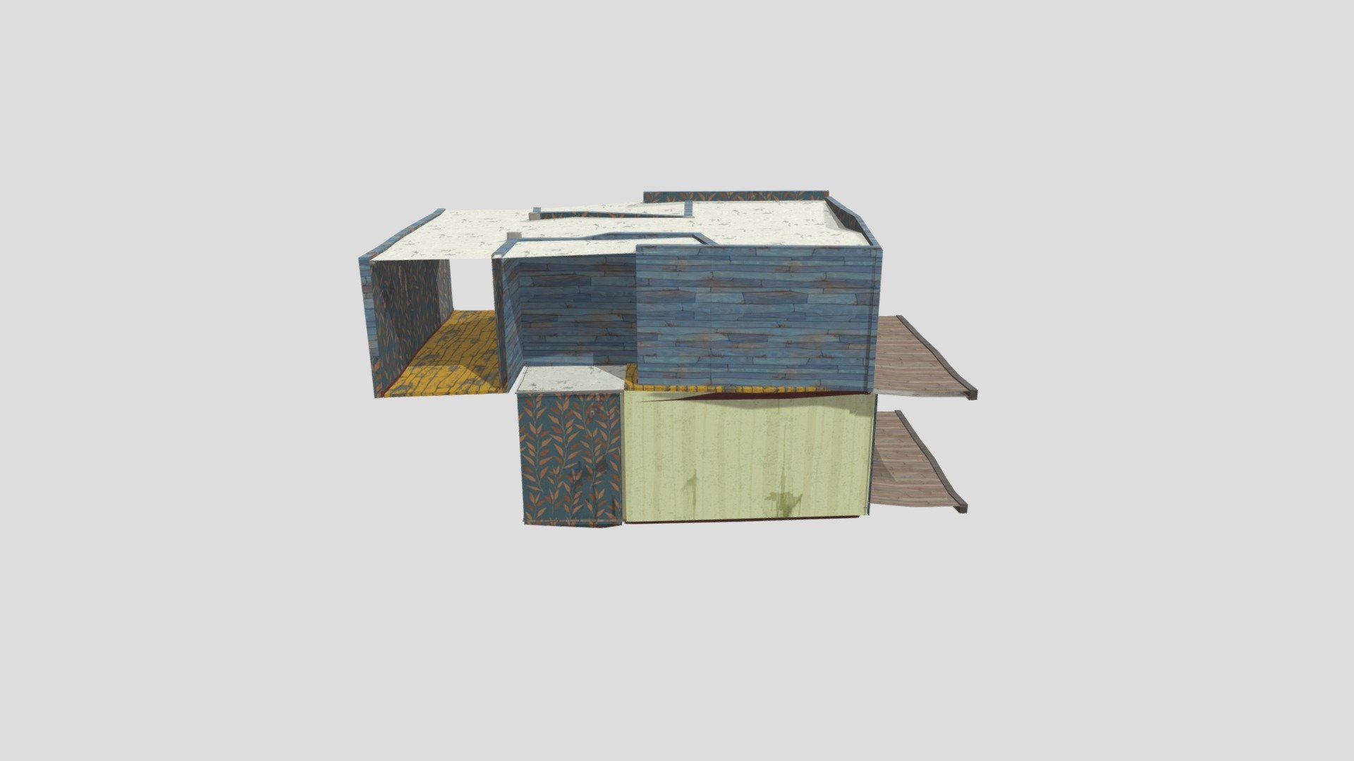 Graymanorroomwithhole - Download Free 3D model by OswaldFan001 ...