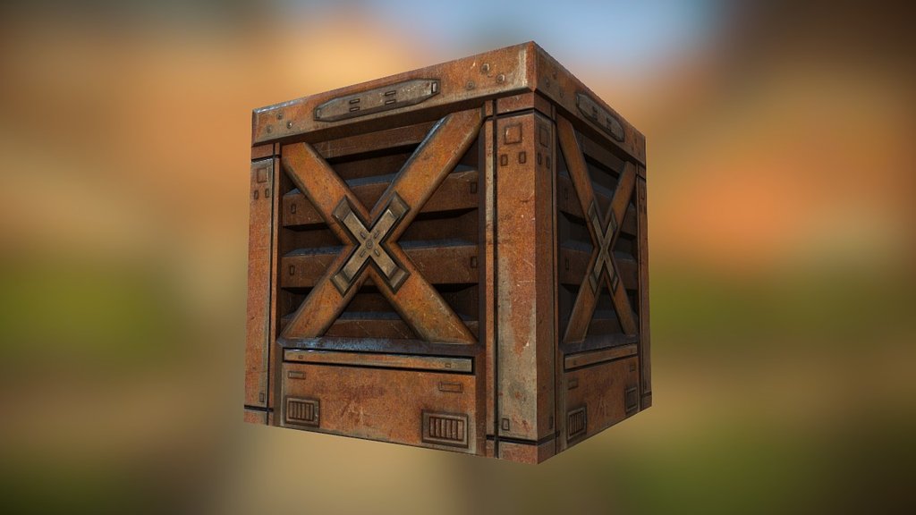 Low-Poly Box - 3D model by J. Manuel Perez D. (@jmanuelperezd) [67eb174 ...