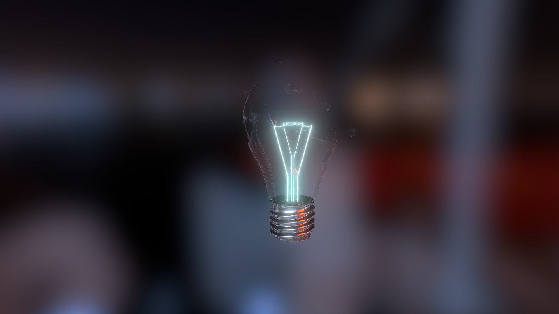 Broken Light Bulb - Download Free 3D model by Sadzon.ka [67ec961 ...