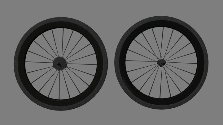 Bicycle-wheels 3D models - Sketchfab