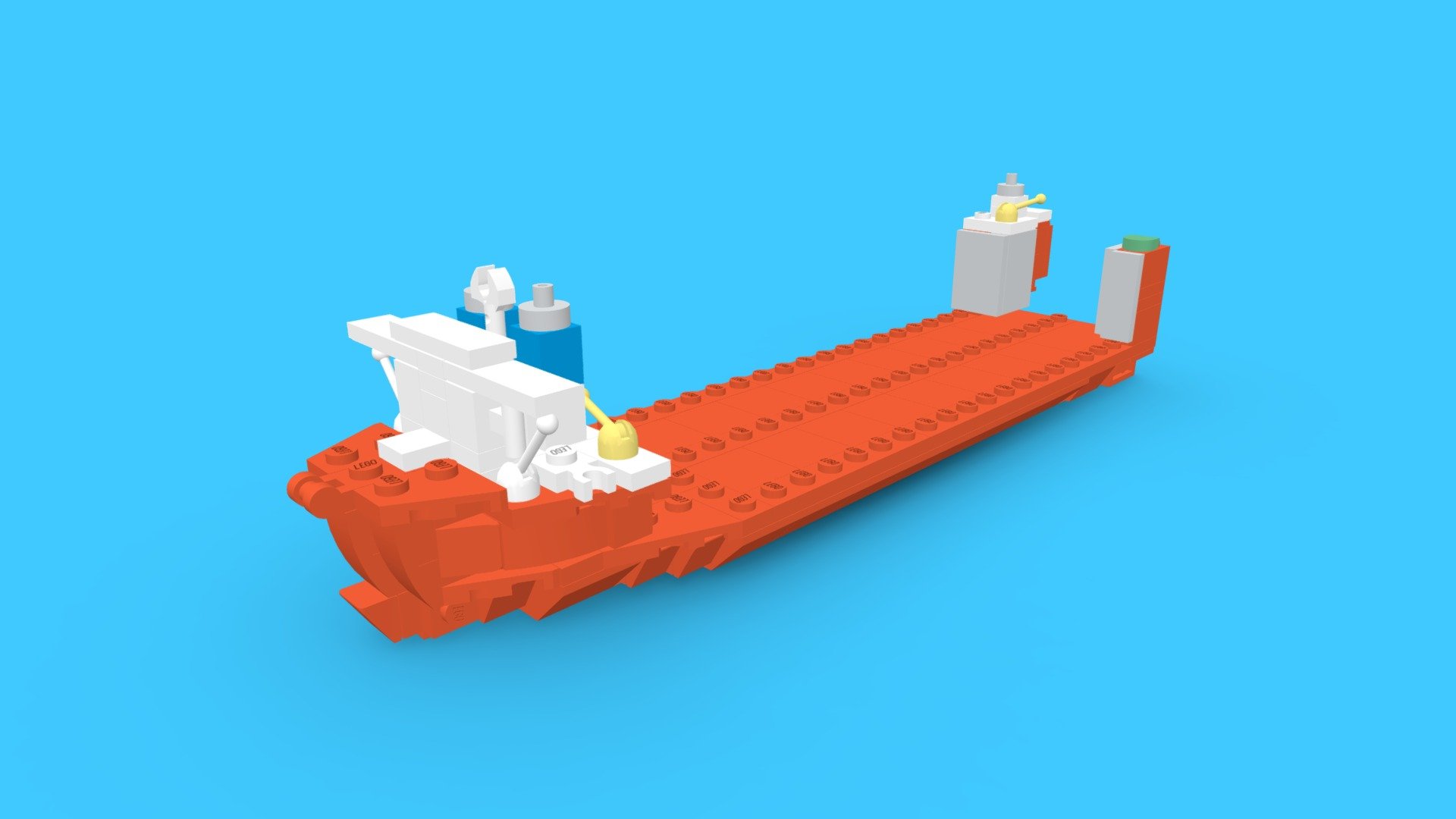 LEGO MV Blue Marlin MOC [#R005] - 3D model by The Bobby Brix Channel ...