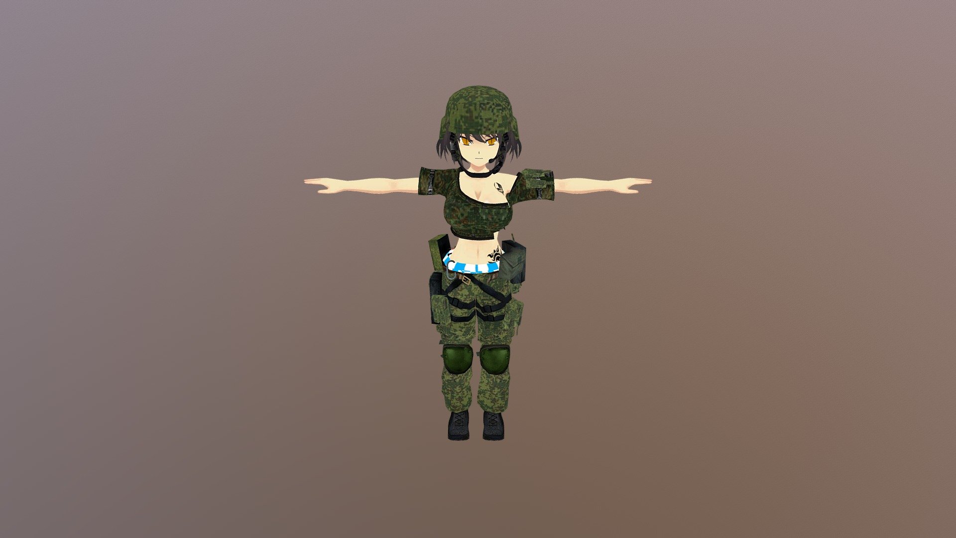 Аниме солдат для VRCHAT - Download Free 3D model by AniDub_2901 ...