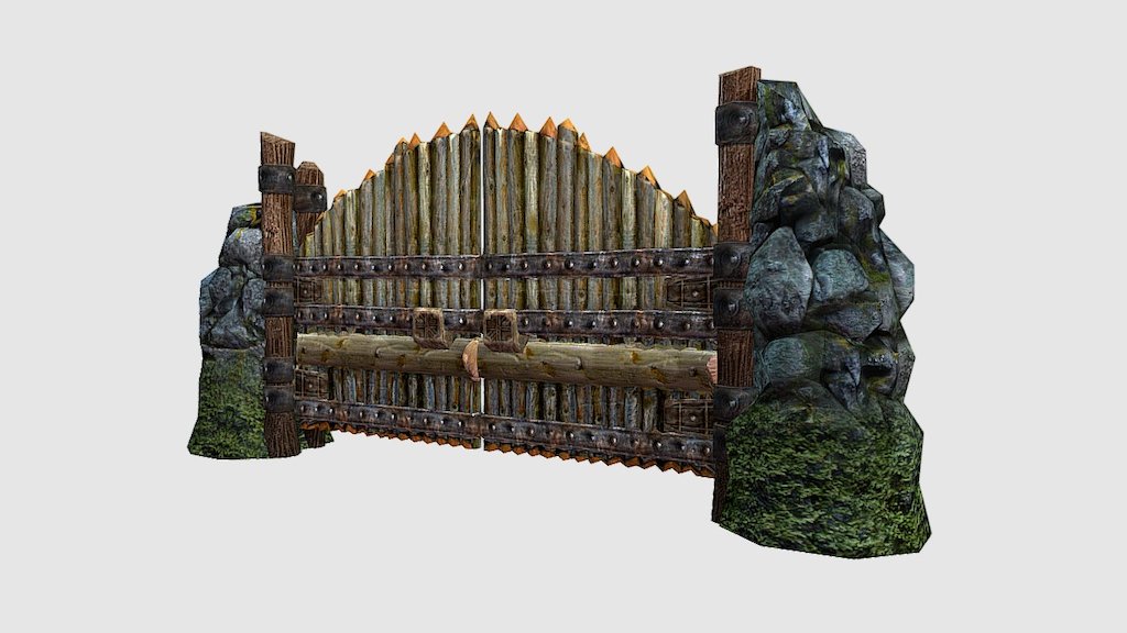 Medieval Fantasy Gates - 3D model by Beatheart [67f2052] - Sketchfab