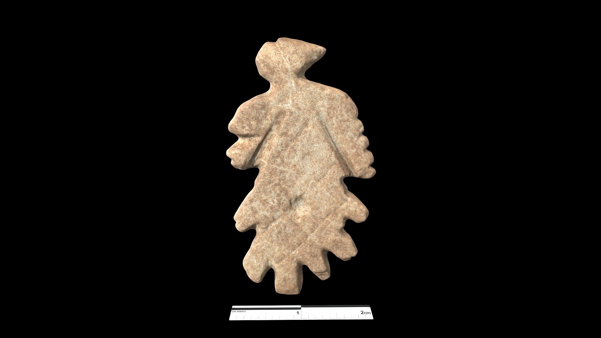 Carved Stone Thunderbird/Eagle Amulet, Oneota - 3D model by danderson4 ...