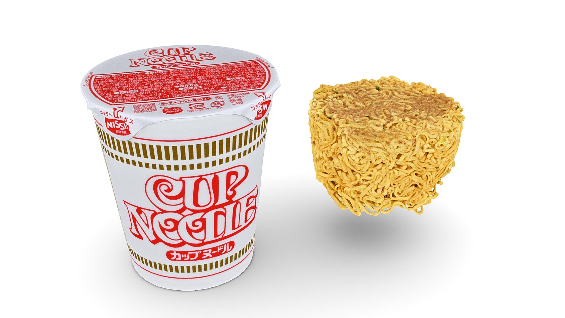 Legendary Japanese Instant Noodles 01 (3D scan) - 3D model by 3D scan ...