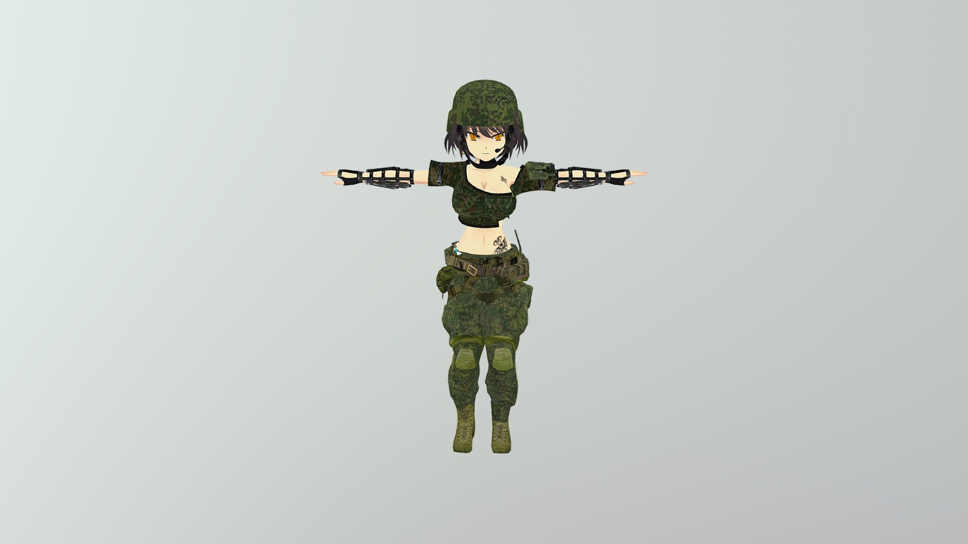 Аниме солдат для VRCHAT - Download Free 3D model by AniDub_2901 ...