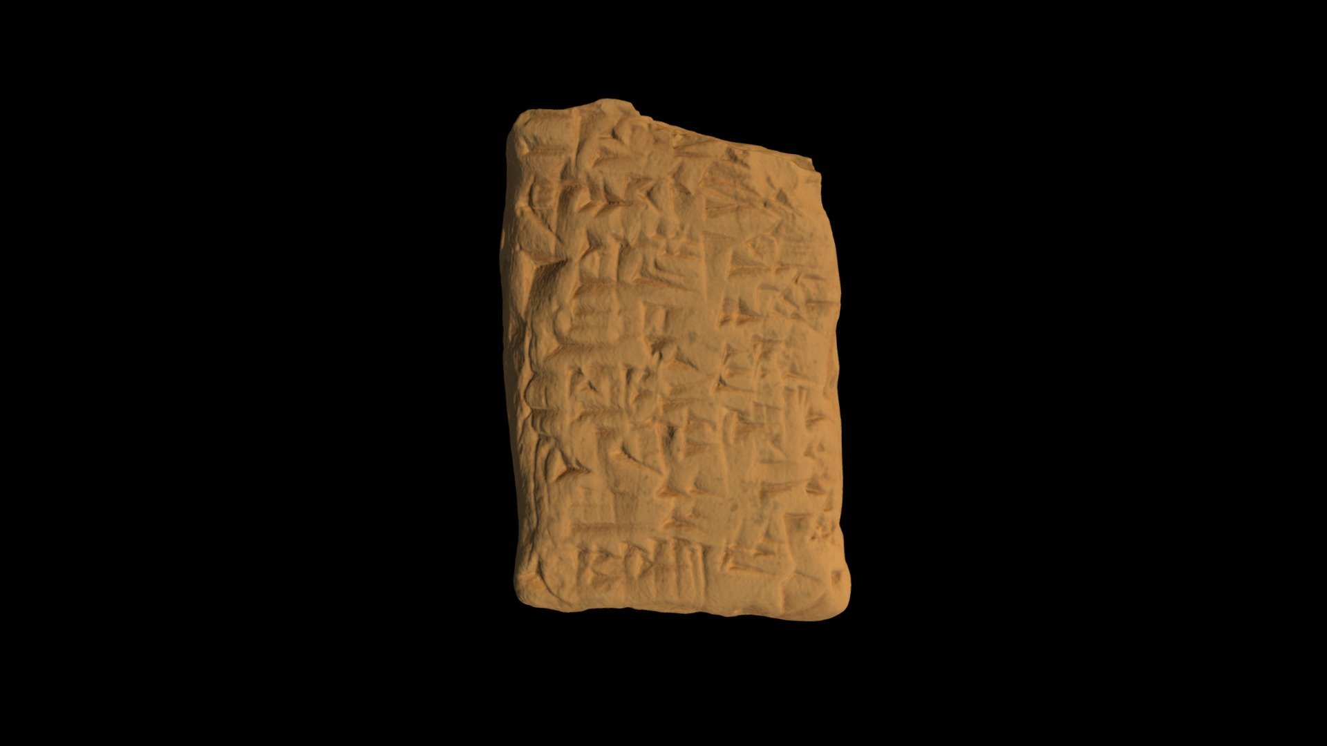 Cuneiform Tablet HMANE1890.3.4 - 3D model by Harvard Museum of the ...