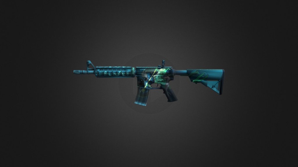 M4A4 | Poseidon - 3D model by krakencommunity [67f7ed3] - Sketchfab