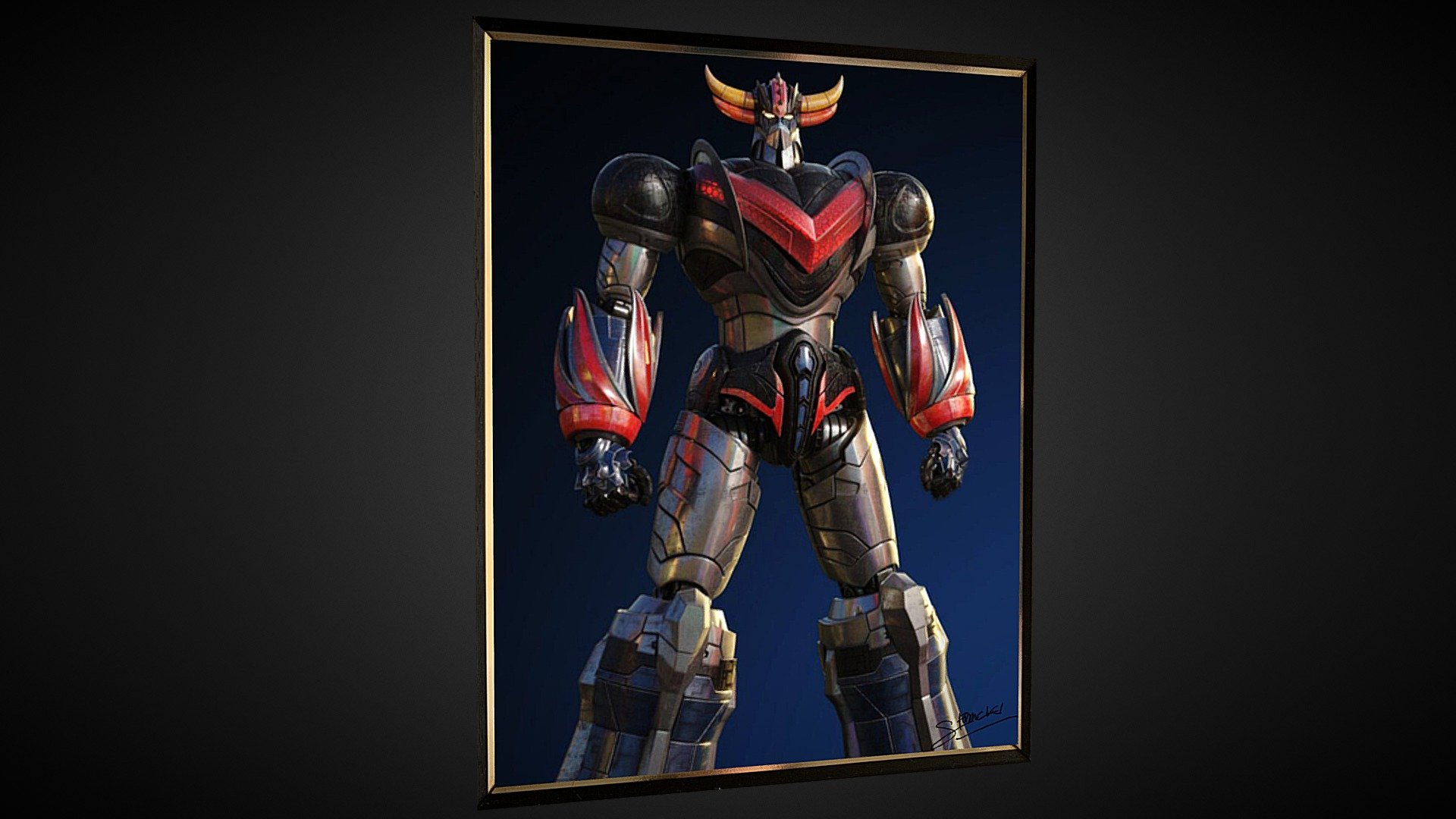 Goldorak v1 - 3D model by Art-Conan [67f9bfa] - Sketchfab