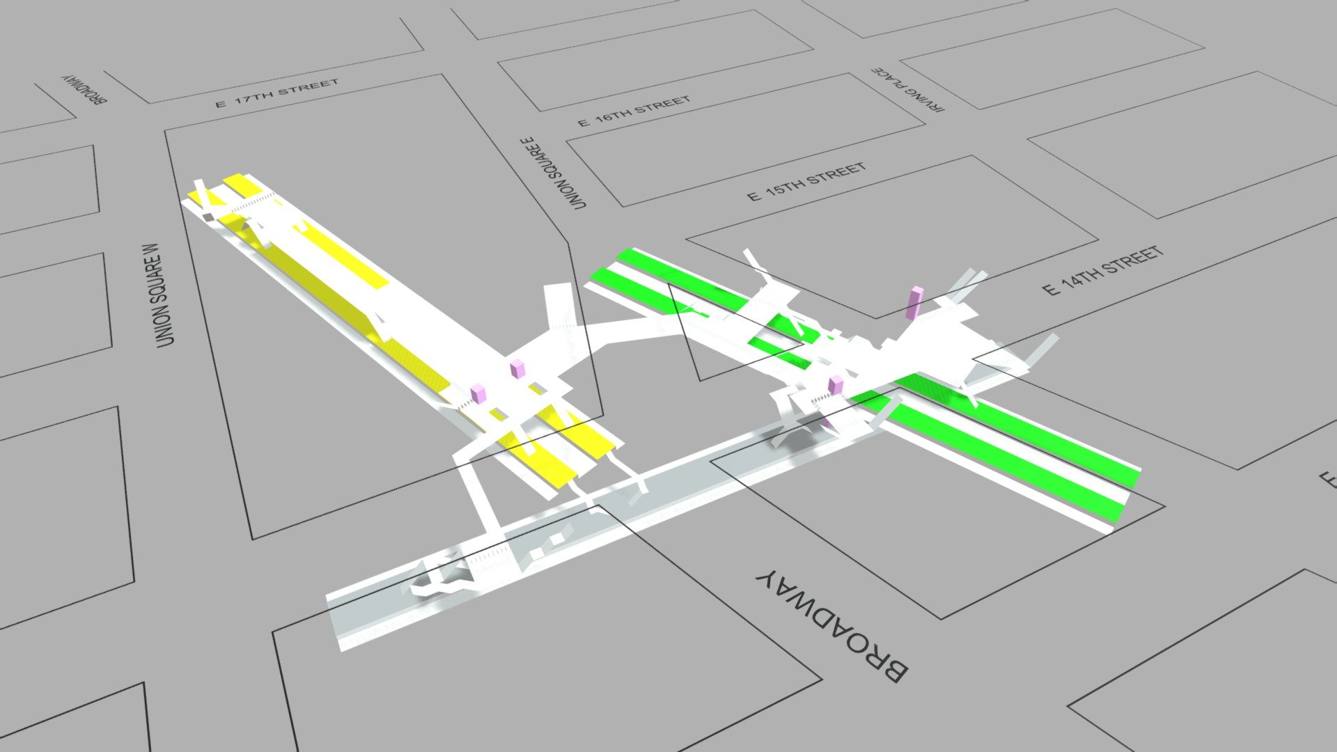 14 St + Union Square Subway Station - 3D model by projectsubwaynyc ...