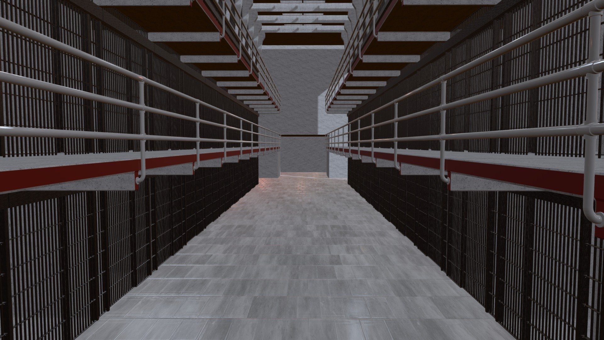 Alcatraz Jail Cell Block - Buy Royalty Free 3D model by renato.lt ...