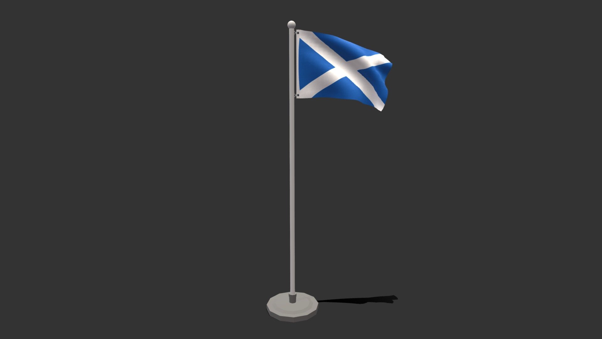 Low Poly Seamless Animated Scotland Flag - Buy Royalty Free 3D model by ...