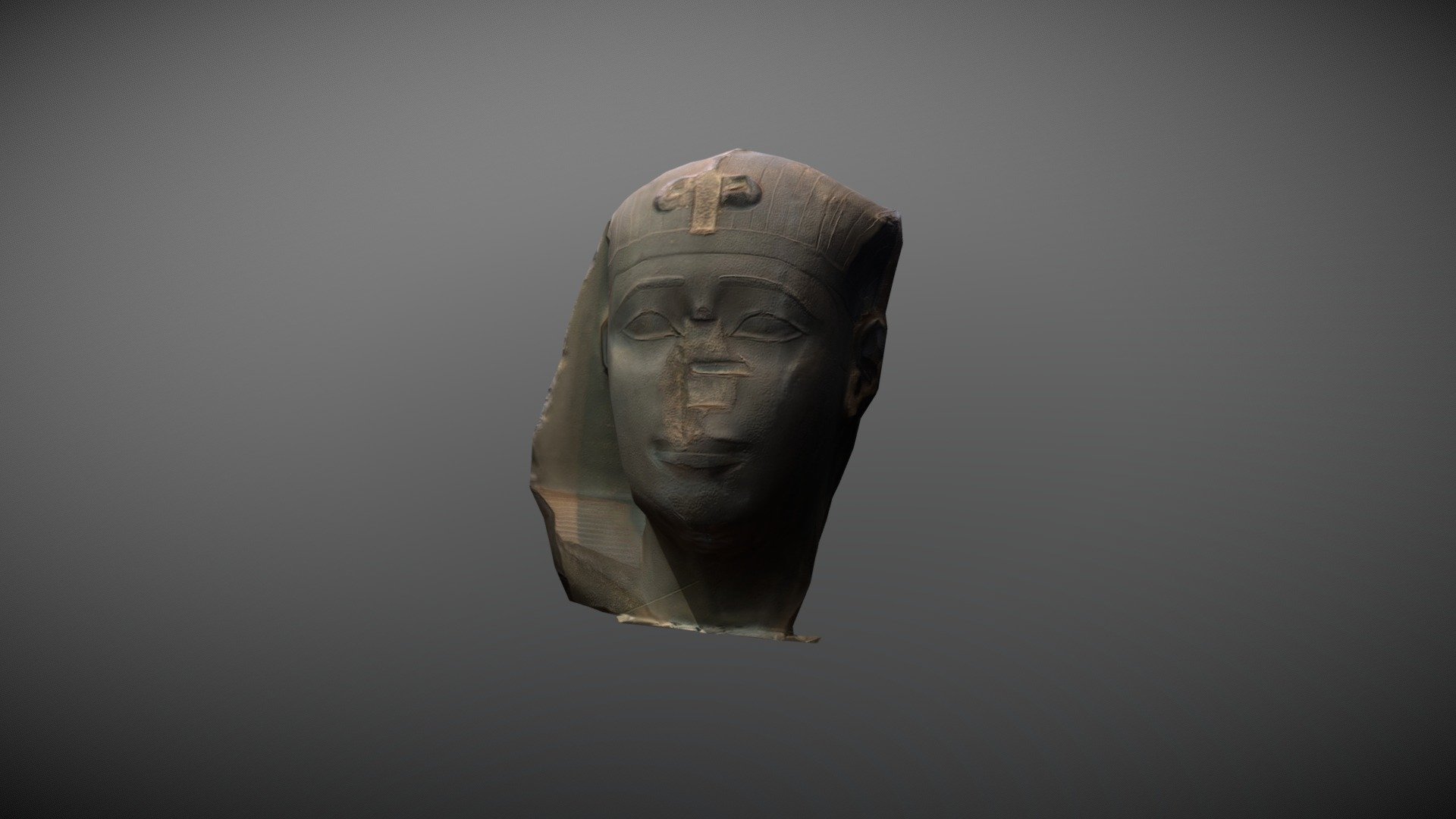Head of Nectanebo I or II: Simplified Remesh - 3D model by jasacken ...