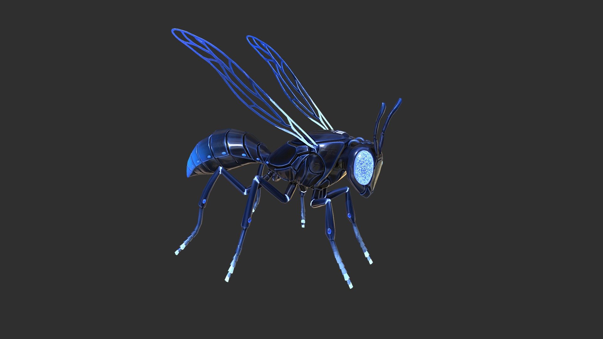 Mech Wasp - 3D model by crawford.m.catherine [67fe941] - Sketchfab