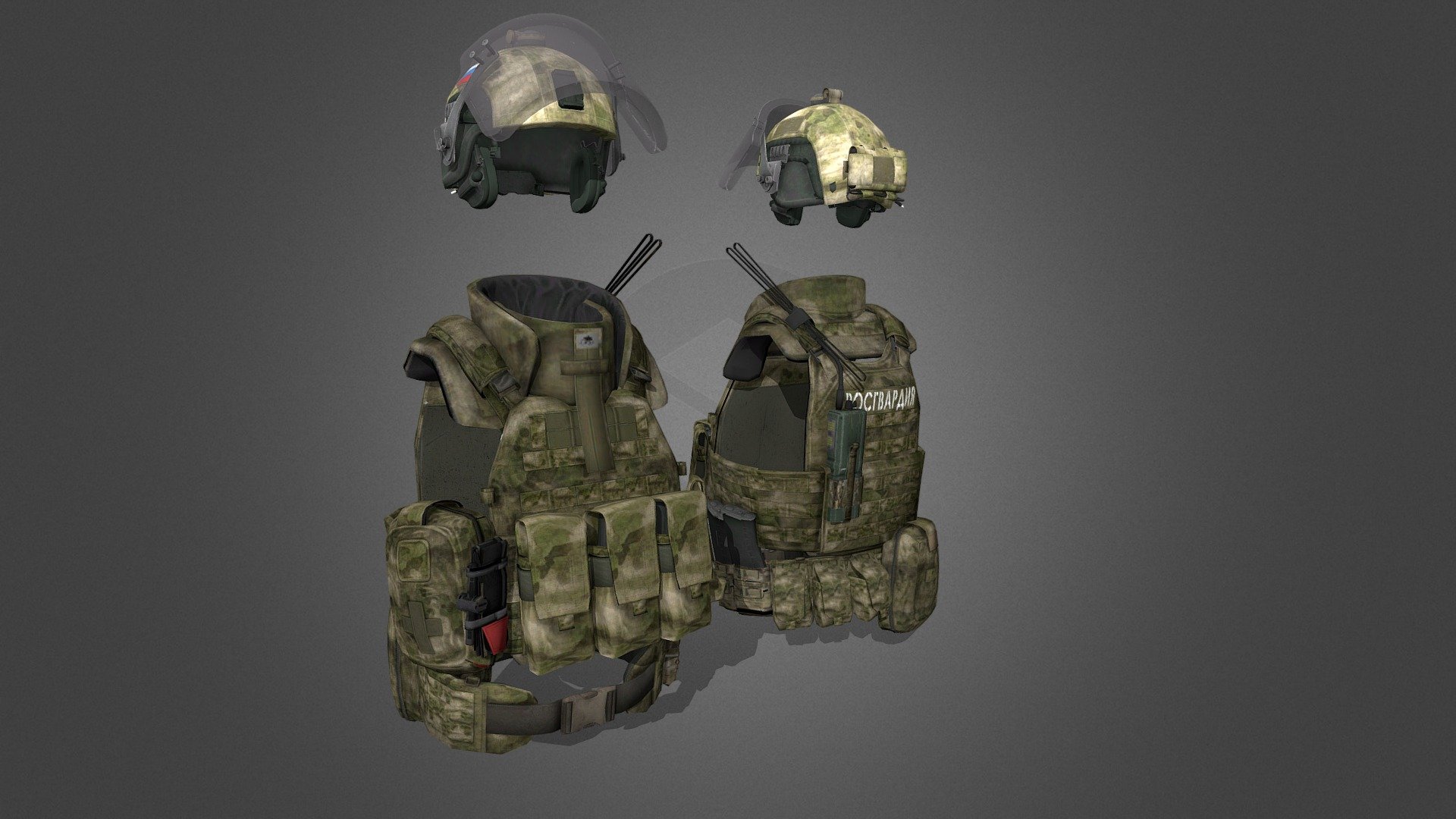 Armour Kit of Russian Special Forces Rosgvardiya - 3D model by KiPPER ...