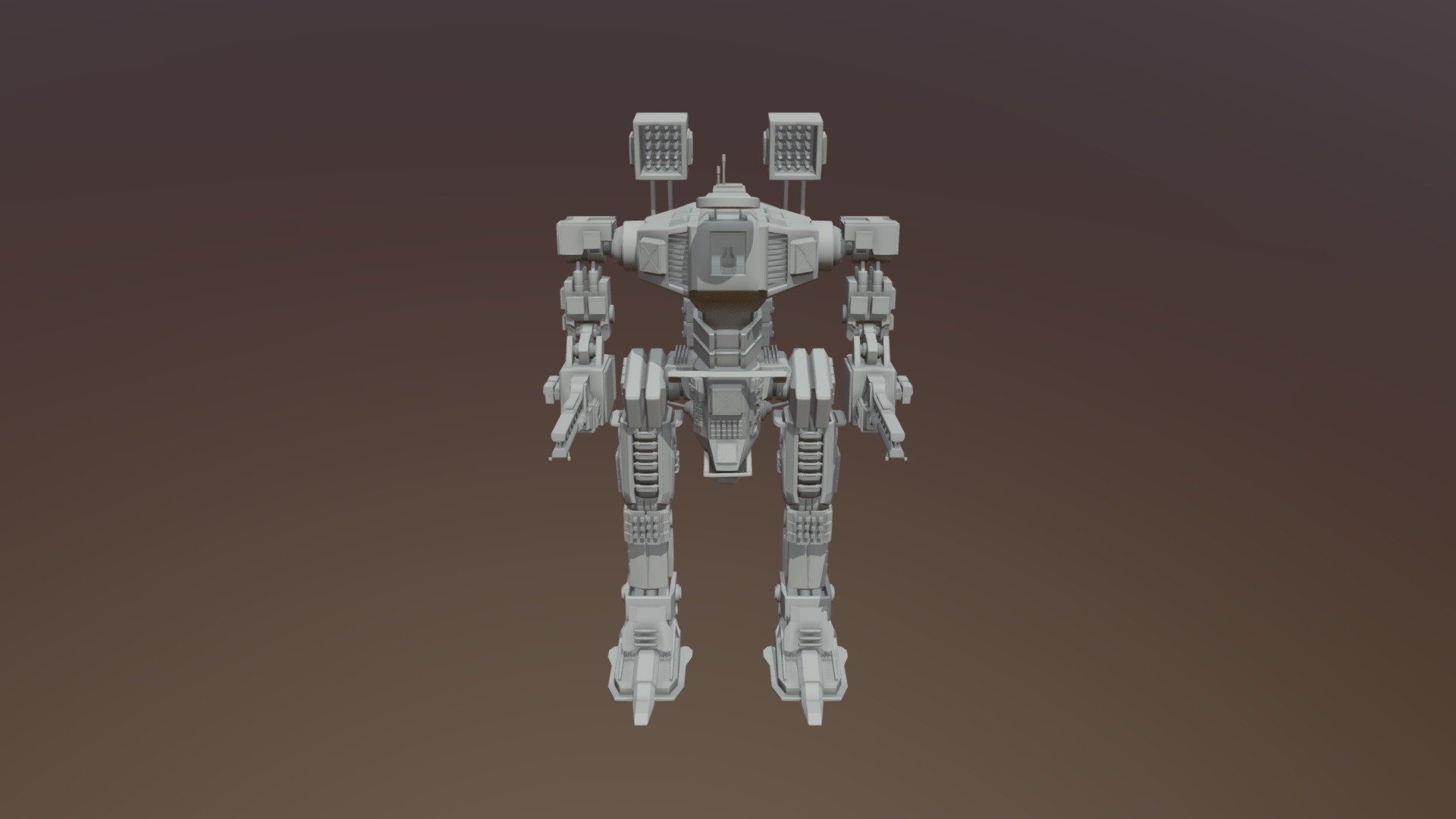 mecha - 3D model by brechtsohier [6802932] - Sketchfab
