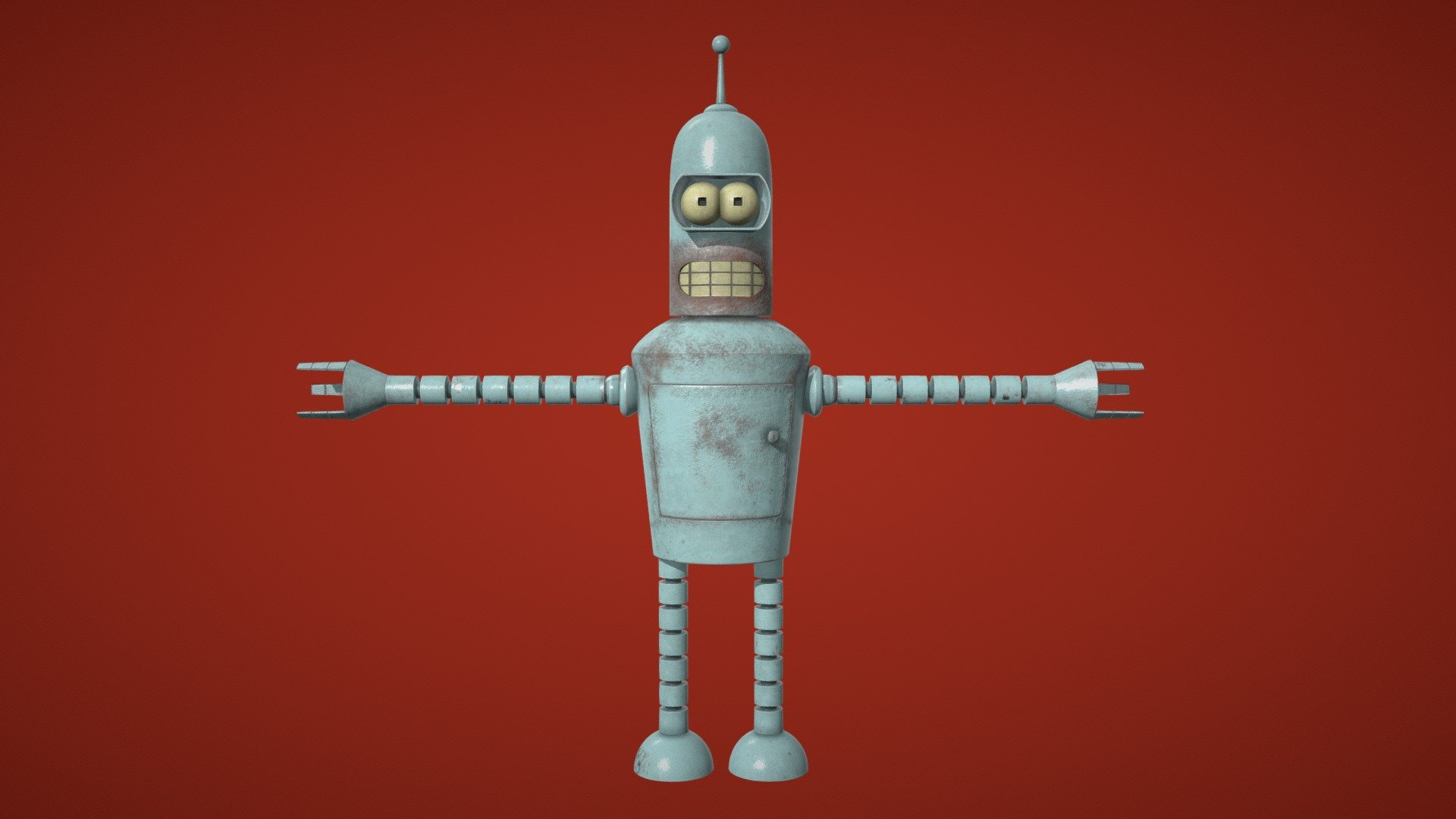 Futurama - Bender - Rusty - Download Free 3D model by cola8 [6803e44] - Sketchfab