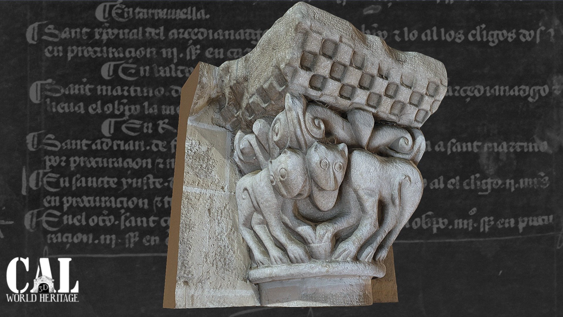 Capitel de los felinos (optimizado) - 3D model by luiscoya [6805541] - Sketchfab