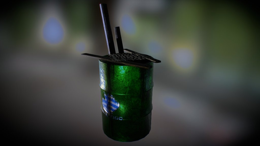 Fire Barrel Stove - 3D model by kenanthephoenix [68060b1] - Sketchfab