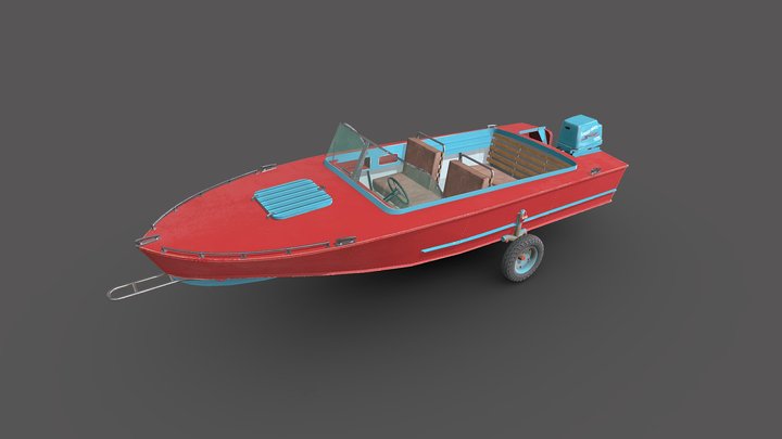 Speedboat 3D models - Sketchfab