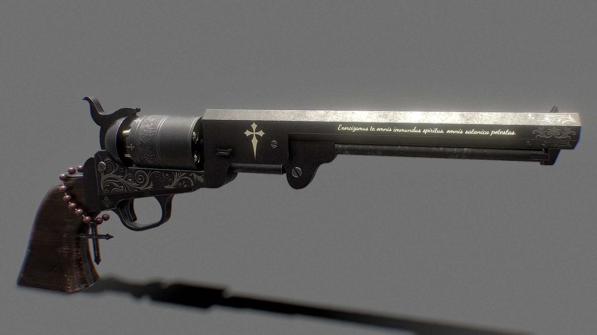 Colt Navy Exorcist Revolver - Buy Royalty Free 3D model by commiessar ...