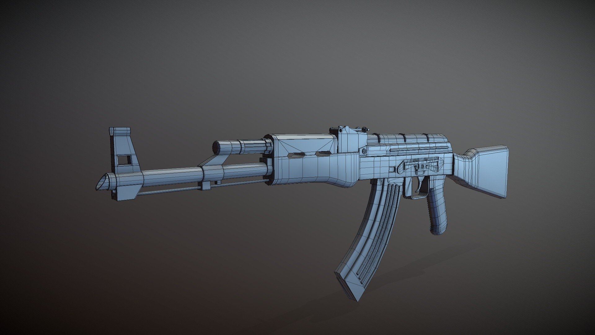 Low poly AK-47 - Download Free 3D model by 3D_fever_ [680915f] - Sketchfab