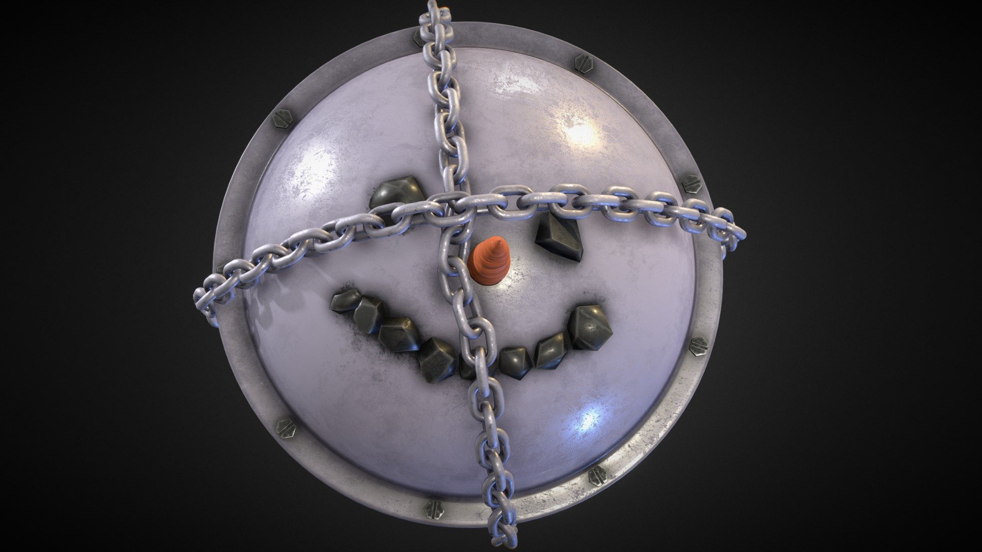 New Year's (Snowman) Sphere - Marmok'a - Download Free 3D model by ...