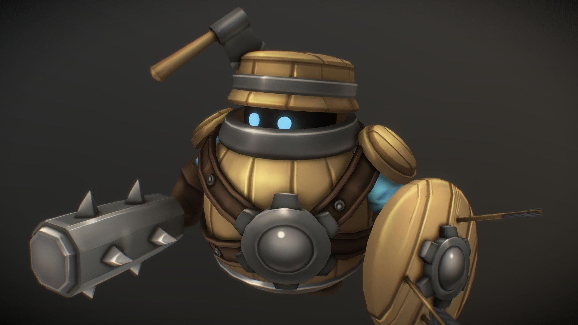 Barrel Guy - Buy Royalty Free 3D model by stevensukianto [680bb82 ...