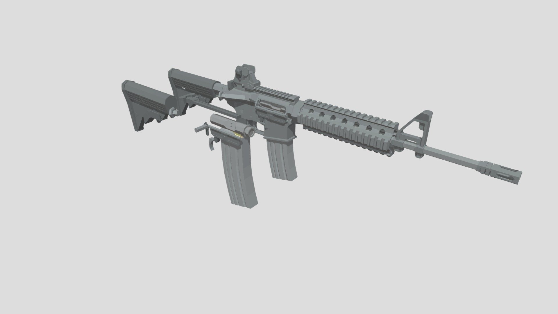 low-poly M4A1 - Download Free 3D model by Konstantinos.Simantiras [6810ddc] - Sketchfab