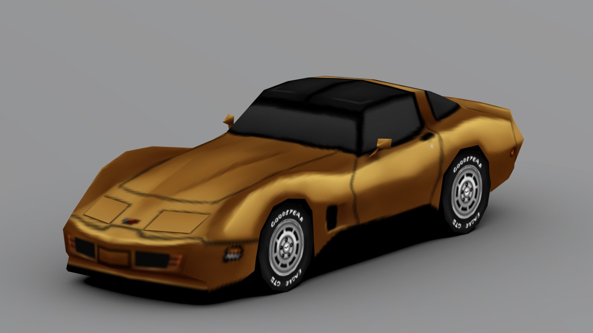 Corvette C3 1982 256px Lowpoly - 3D model by 風籟_Furai (@FuraiConcept ...