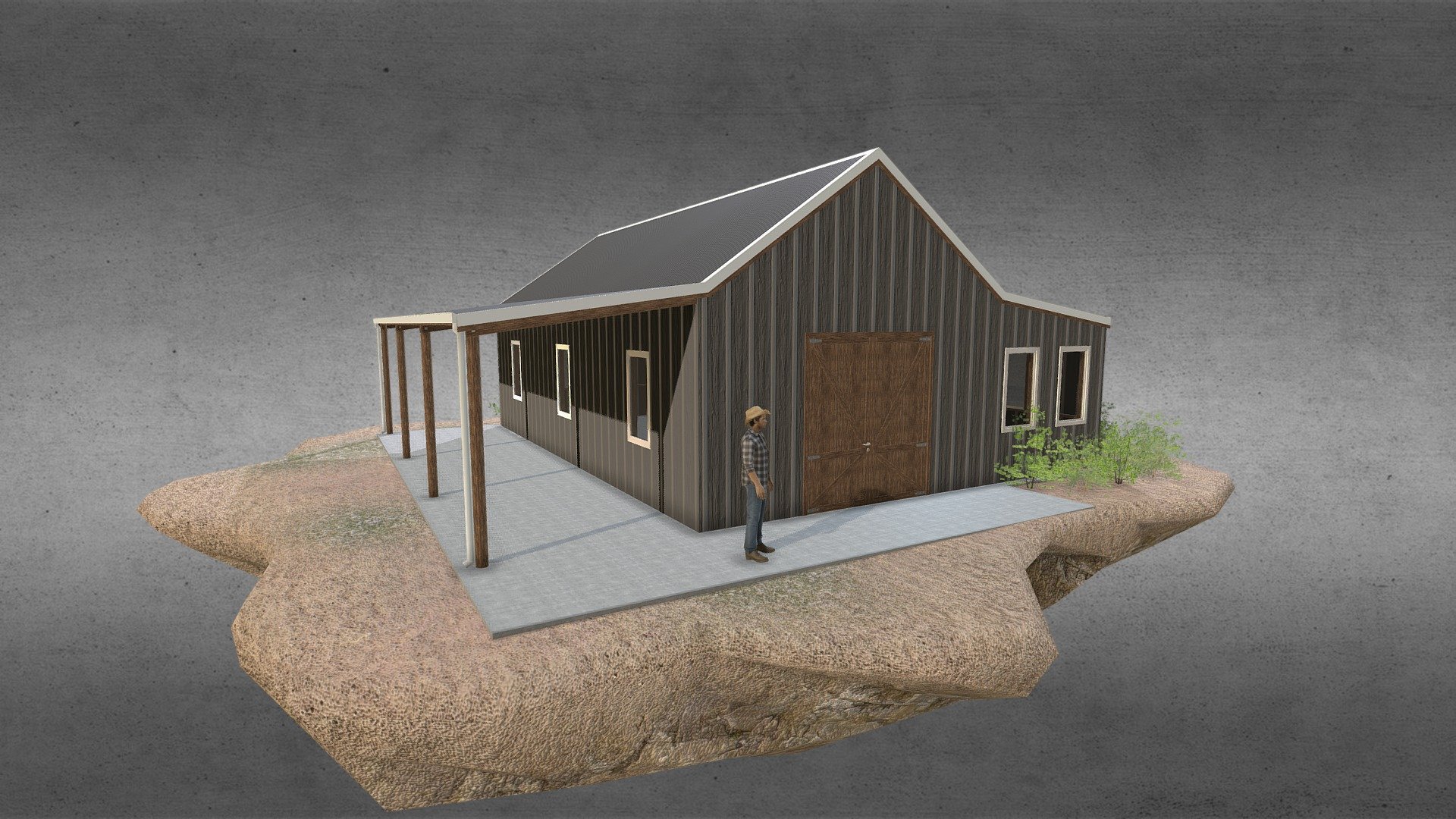 Ranch Cabin - 3D model by Sheds4U [68123f8] - Sketchfab