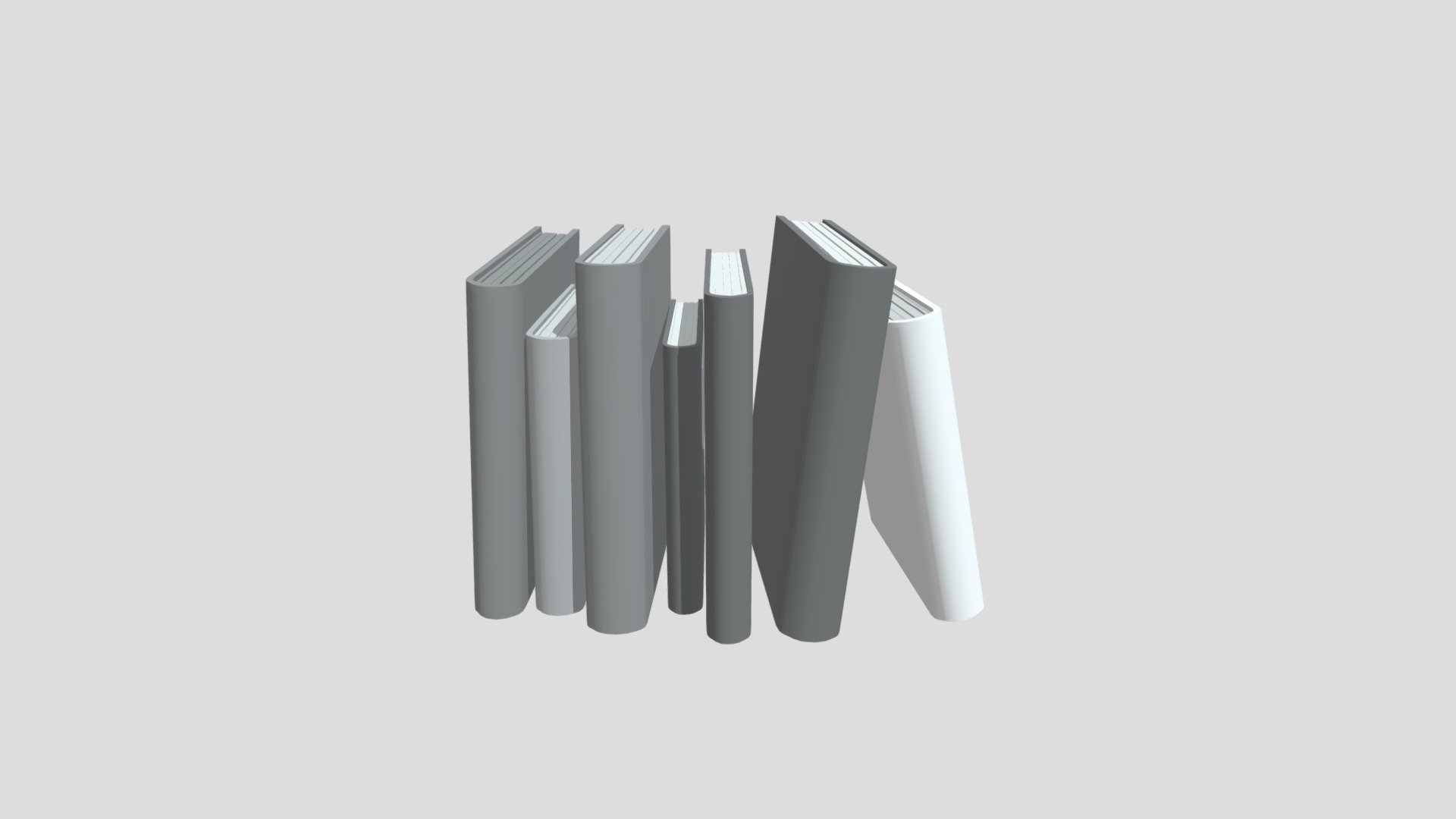 Books Standing - 3D model by Unrealer [68126dc] - Sketchfab