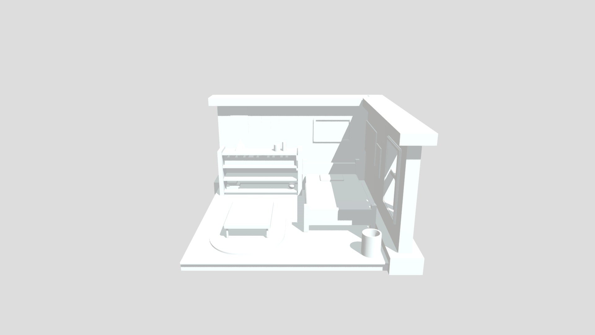 3d room - 3D model by 1231303692 [68141f1] - Sketchfab