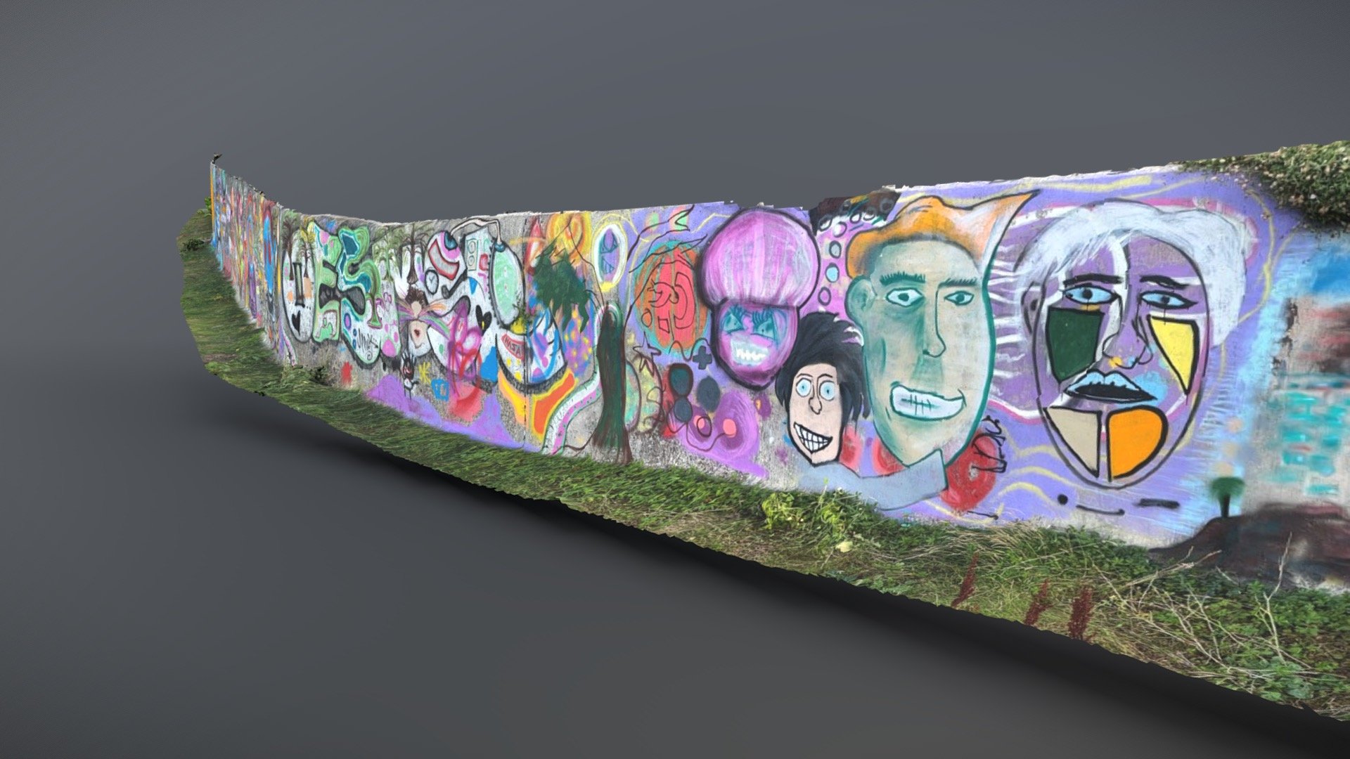 Graffiti, Skilly, Newlyn, Cornwall UK - Download Free 3D model by Tom ...