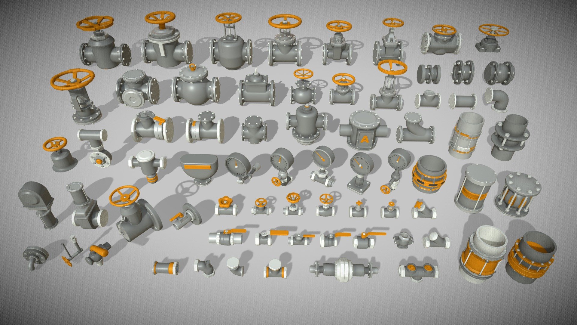 Industrial Kitbash 4 - 70 pieces - 3D model by 3d.armzep [6819eba ...