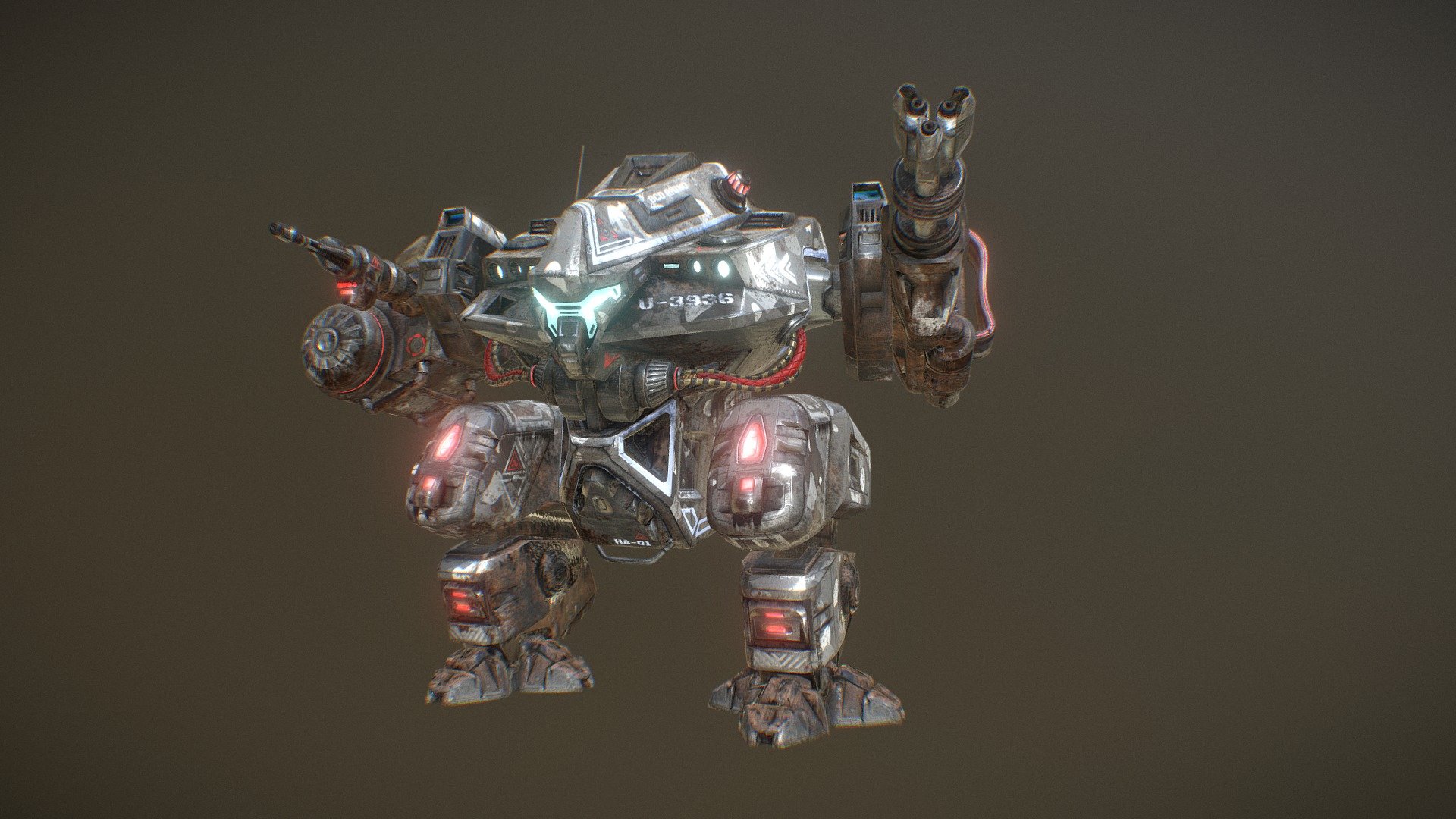 PBR Mech Study - 3D model by Eric Dantas (@ericdantas136) [681c4bb ...