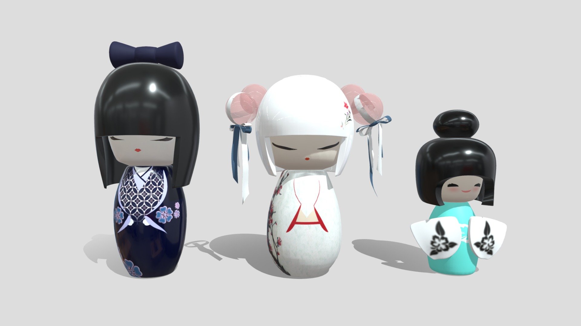 Kokeshi - 3D model by newmag2207 [681d119] - Sketchfab