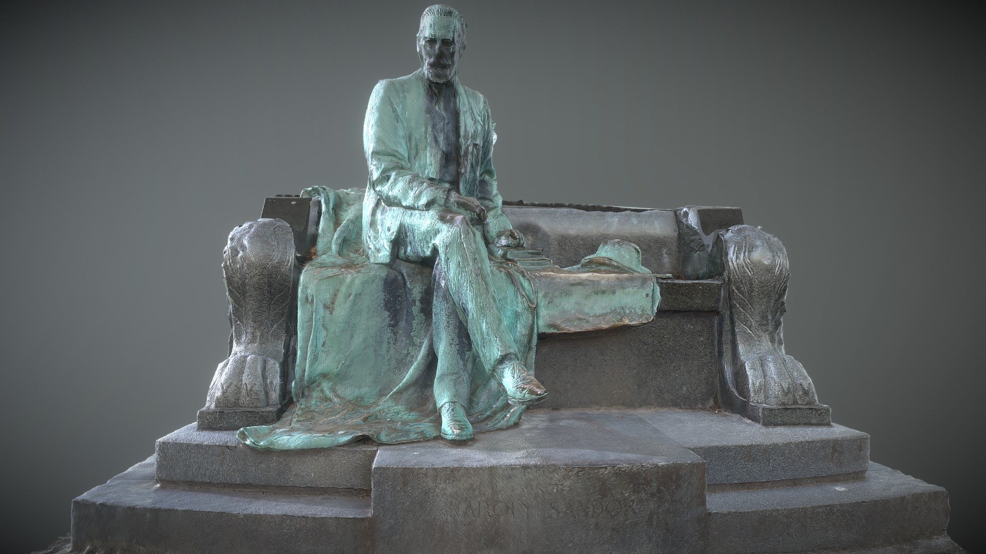 Károlyi Sándor count's statue - Buy Royalty Free 3D model by Artur ...