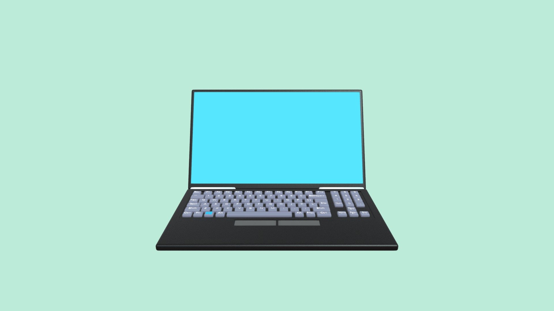 Laptop - Download Free 3D model by achillues [681ed9b] - Sketchfab