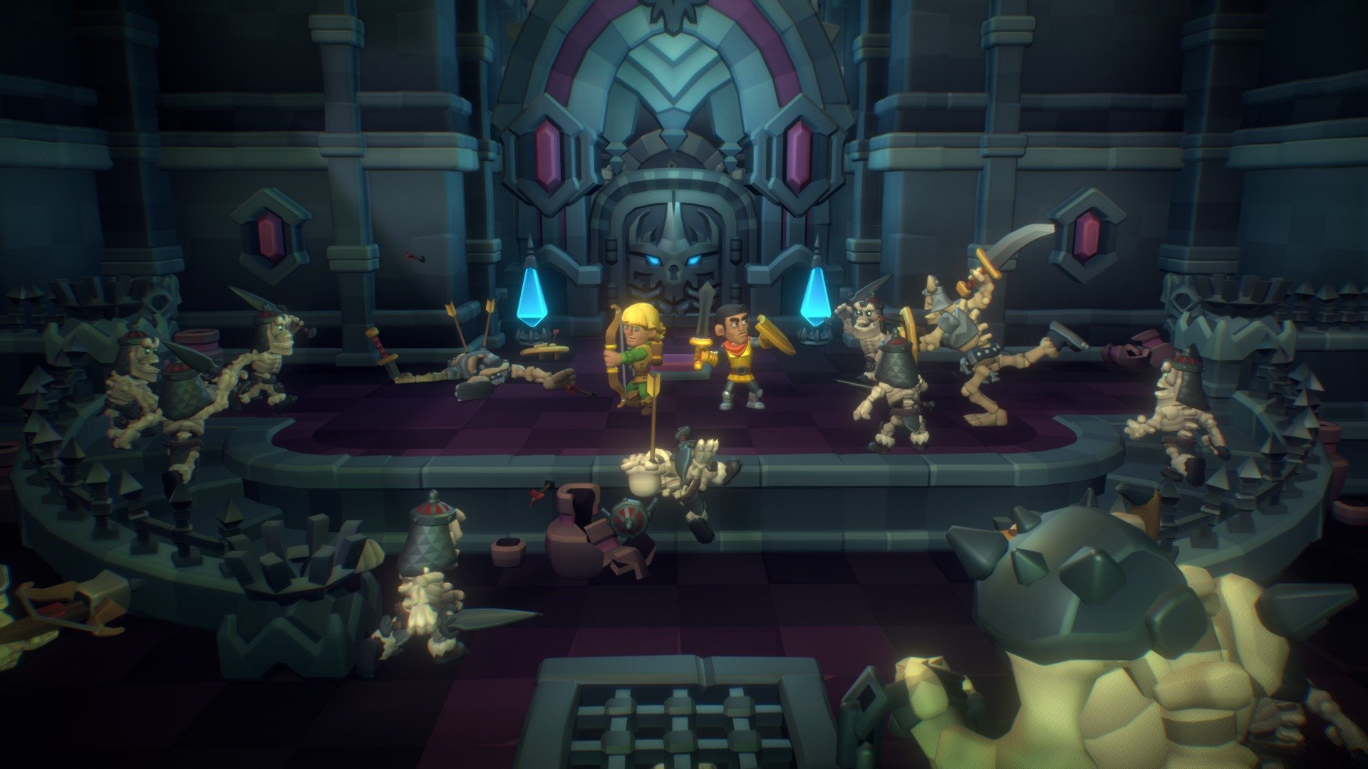 Crypt Theme Set - Scene - Different Light Setup - 3D model by BitGem ...