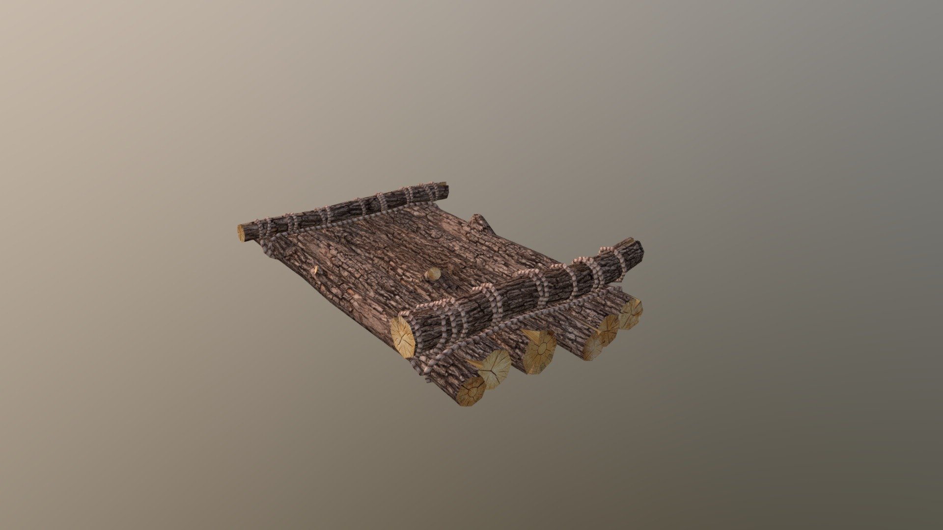 Log Raft - 3D model by Cyberebral [682118d] - Sketchfab