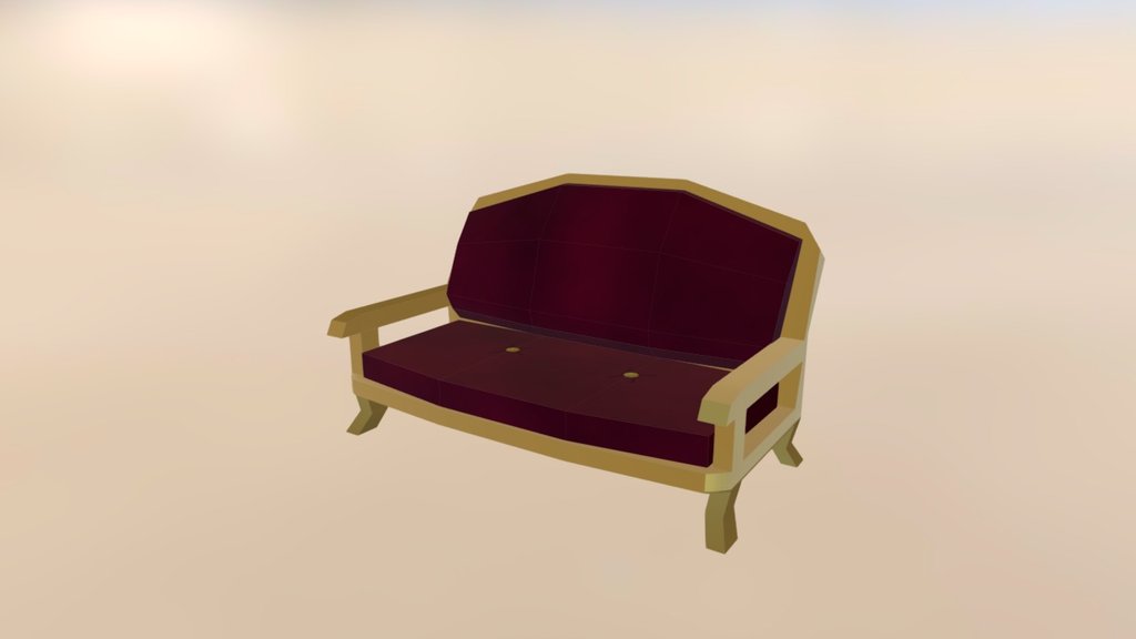Castle Couch - 3D model by michmuk [6821ccc] - Sketchfab