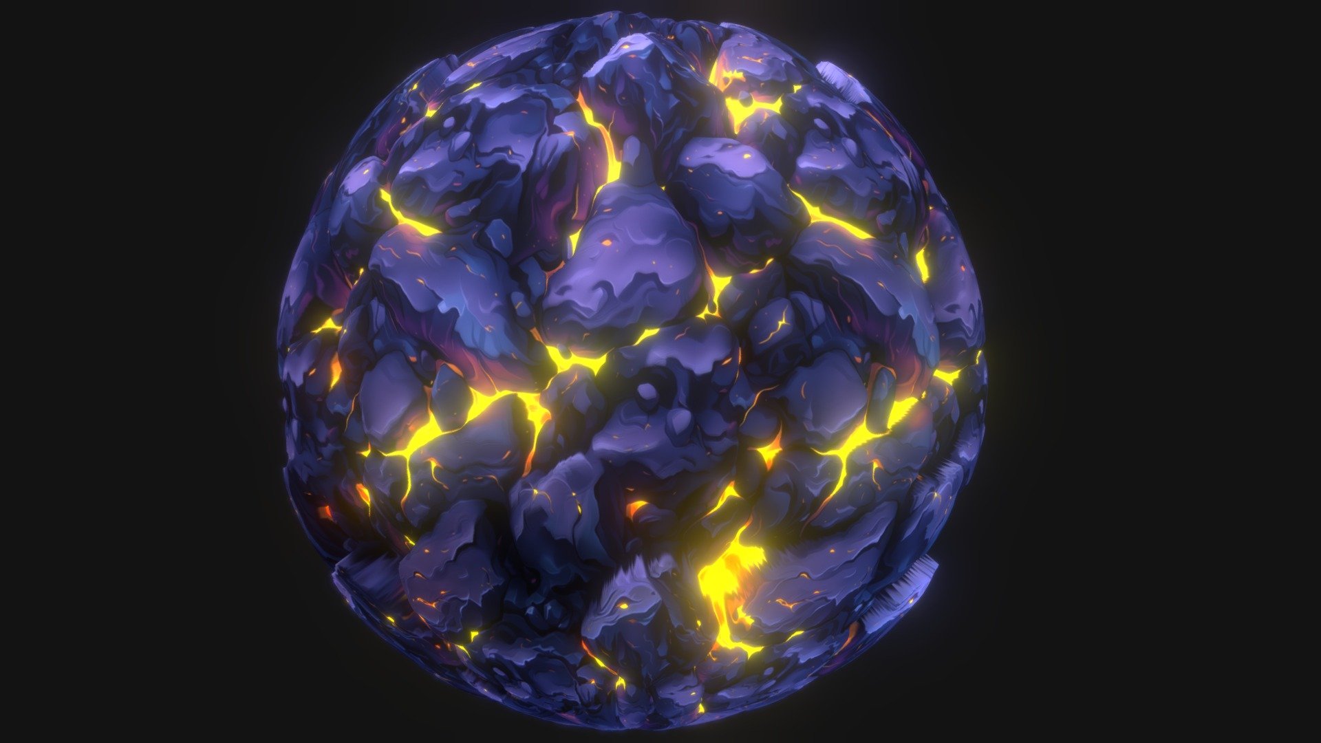 Stylized Lava Rock Seamless Texture - Buy Royalty Free 3D model by ...