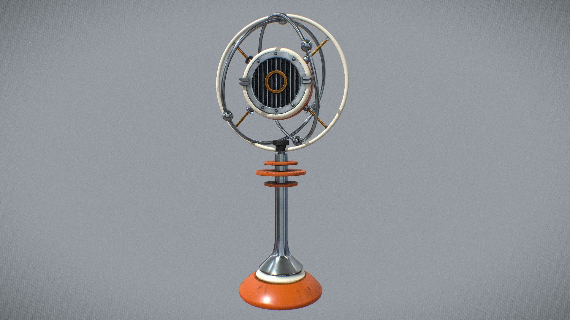 Retrofuturistic Scifi Microphone - Buy Royalty Free 3D model by ...